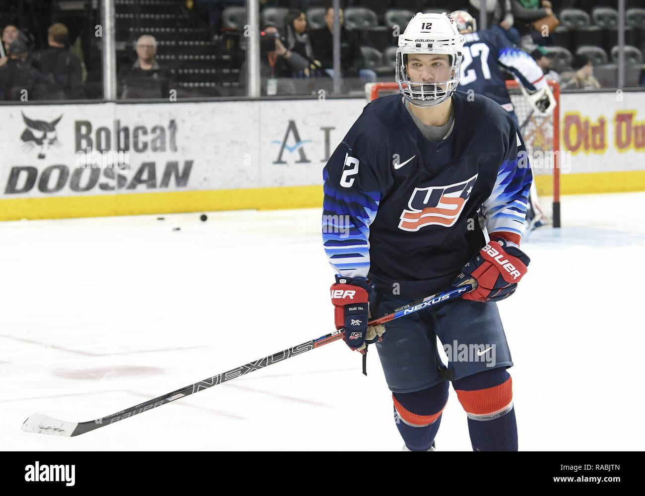 December 29, 2018 US National Under 18 team forward Ryder Rolston (12 ...