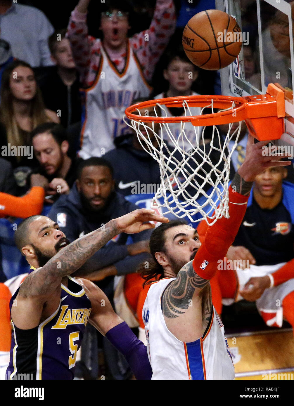 Steven adams basketball hi-res stock photography and images - Alamy