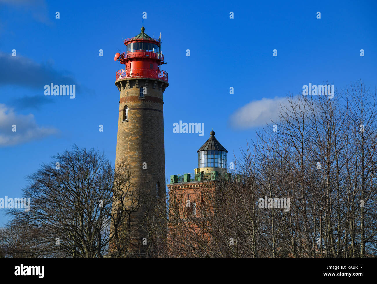 Arkona, Germany. 02nd Jan, 2019. The lighthouse built in 1901 (l) and ...