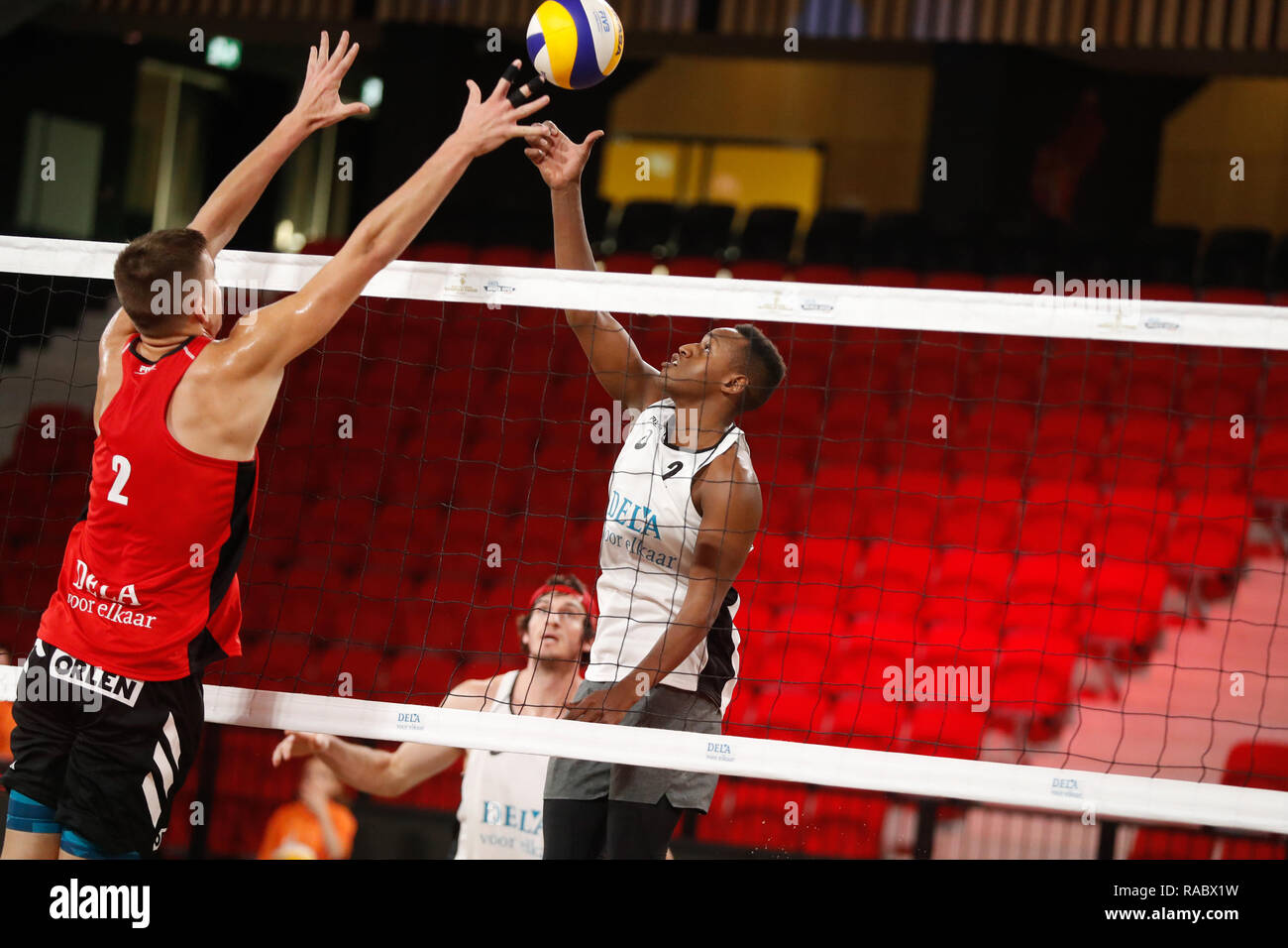 The Hague, The Netherlands 03 january 2019 Beachvolleybal Dutch ...