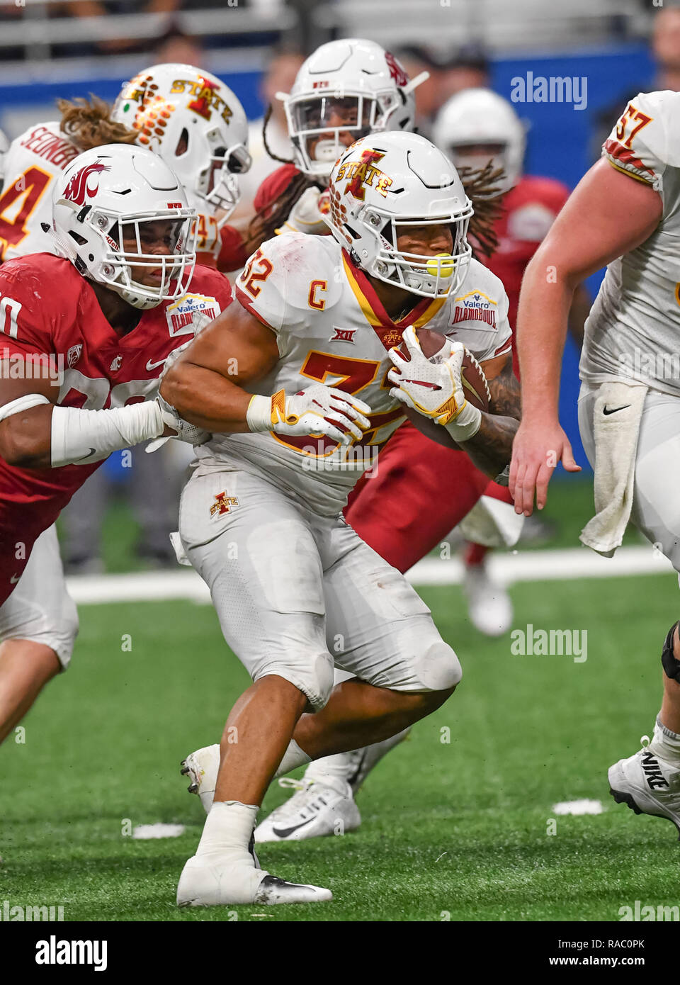 San Antonio, TX, USA. 28th Dec, 2018. Iowa State running back, David ...