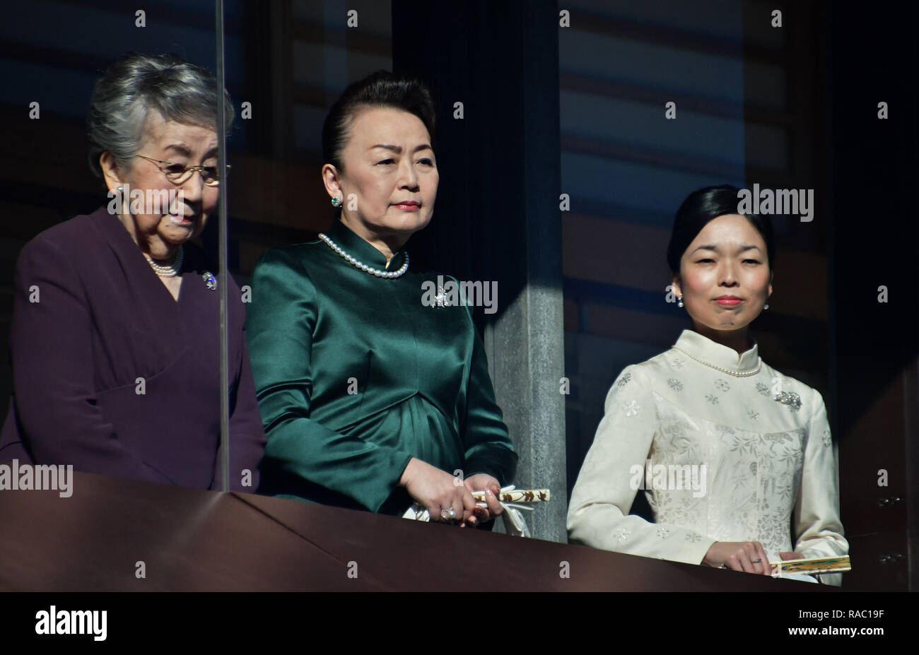 (L-R) Japan's Princess Yuriko, Princess Nobuko and Princess Akiko ...