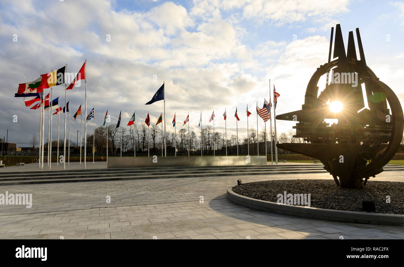 19 December 2018, Belgium, Brüssel: Nato headquarters. (to dpa ...