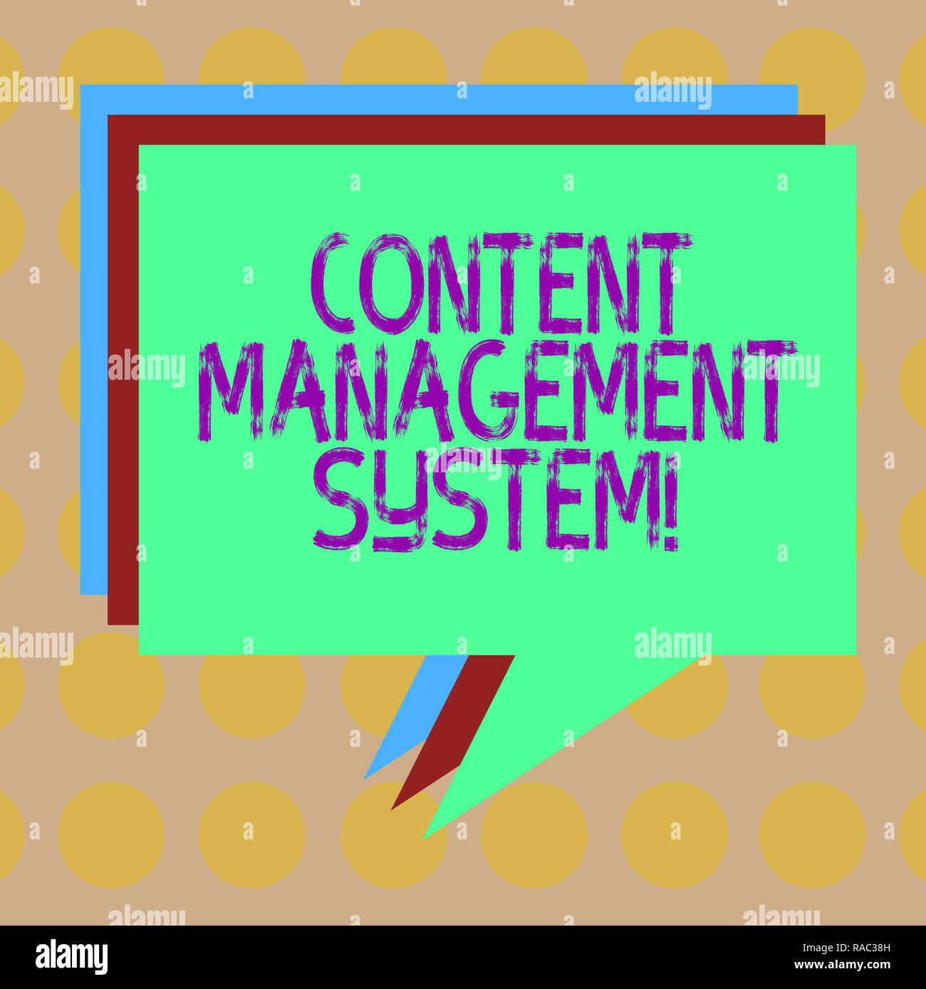Word writing text Content Management System. Business concept for ...