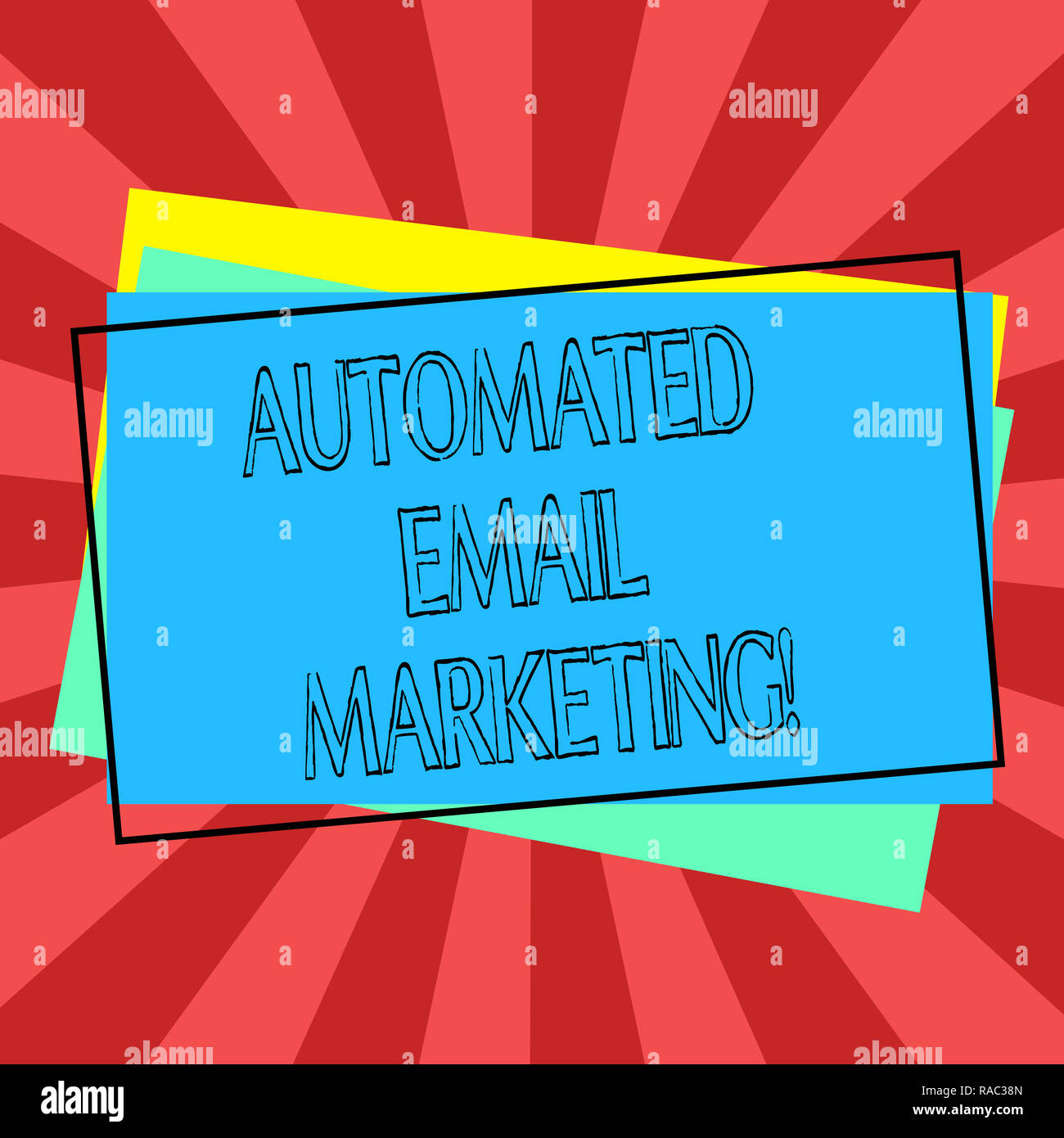 Text sign showing Automated Email Marketing. Conceptual photo Email ...