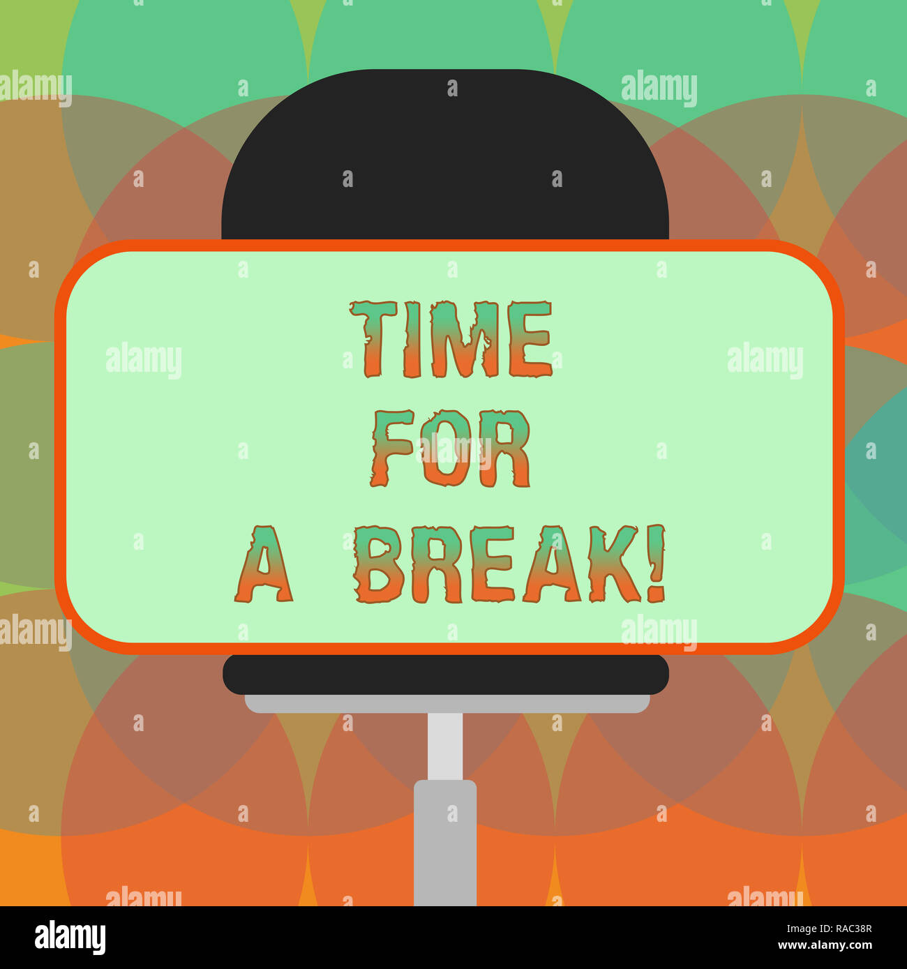 Word writing text Time For A Break. Business concept for Making a pause ...