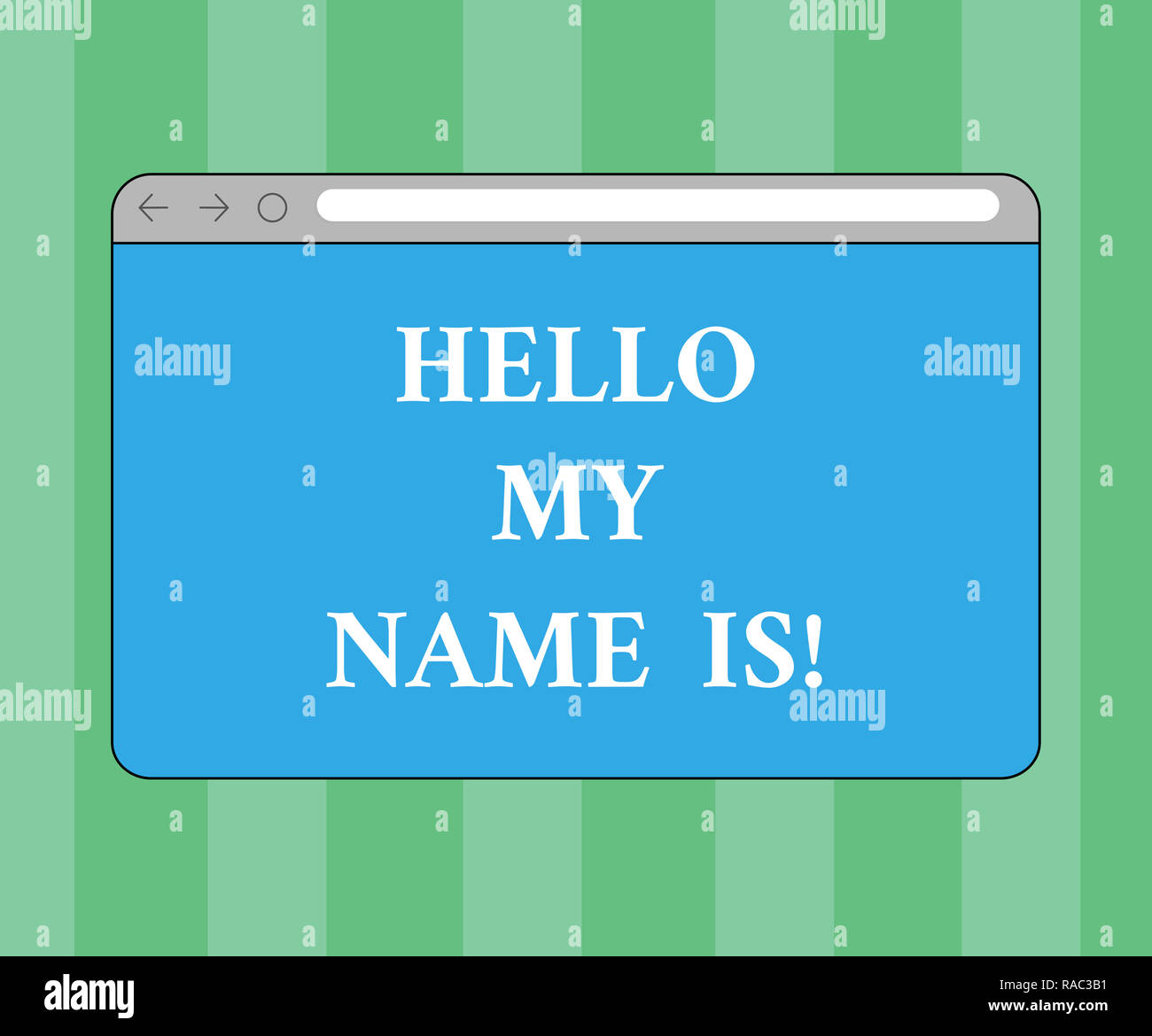 Handwriting text writing Hello My Name Is. Concept meaning introducing ...