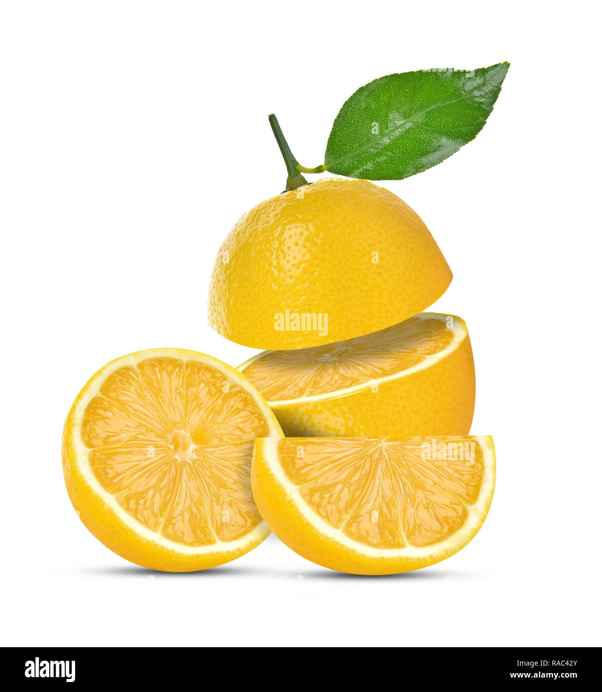 lemon isolated on white background Stock Photo - Alamy