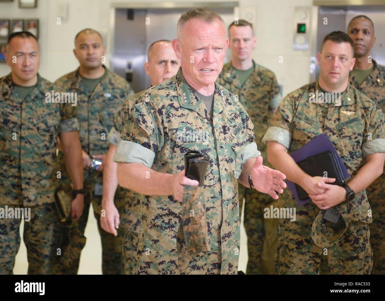 U.S. Marine Corps Lt. Gen. Lawrence D. Nicholson, Commanding General ...