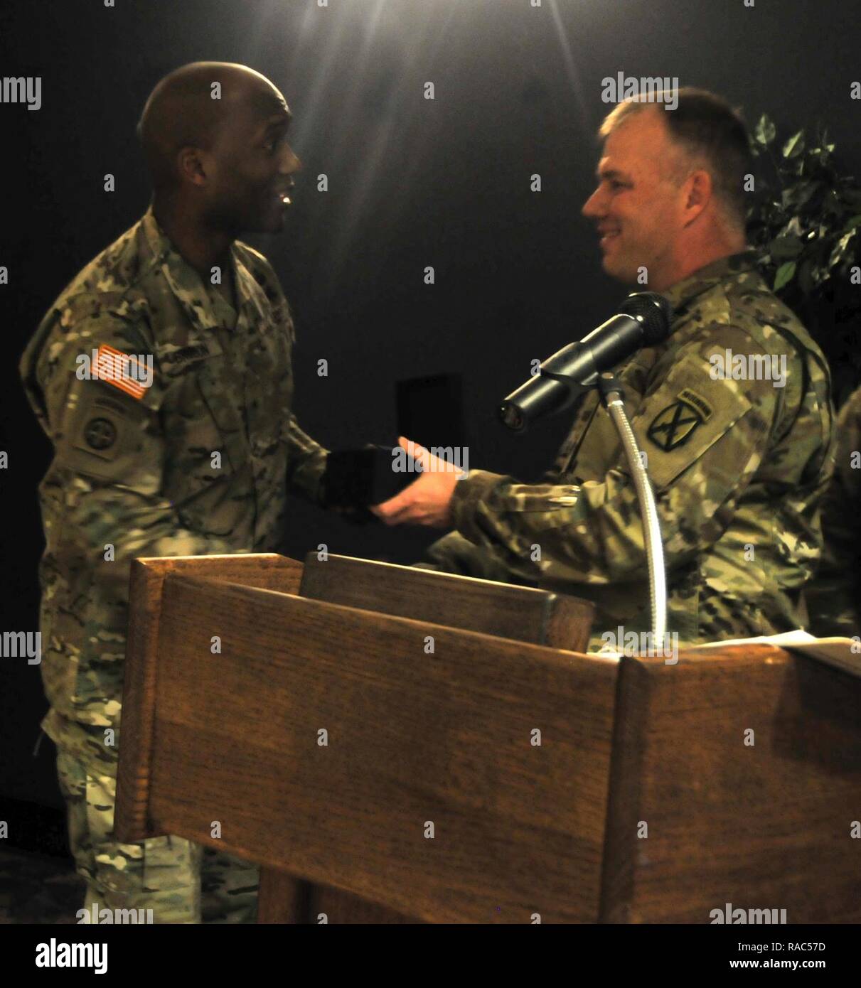 Col. Shawn Schuldt, commander of the 10th Mountain Division (LI ...