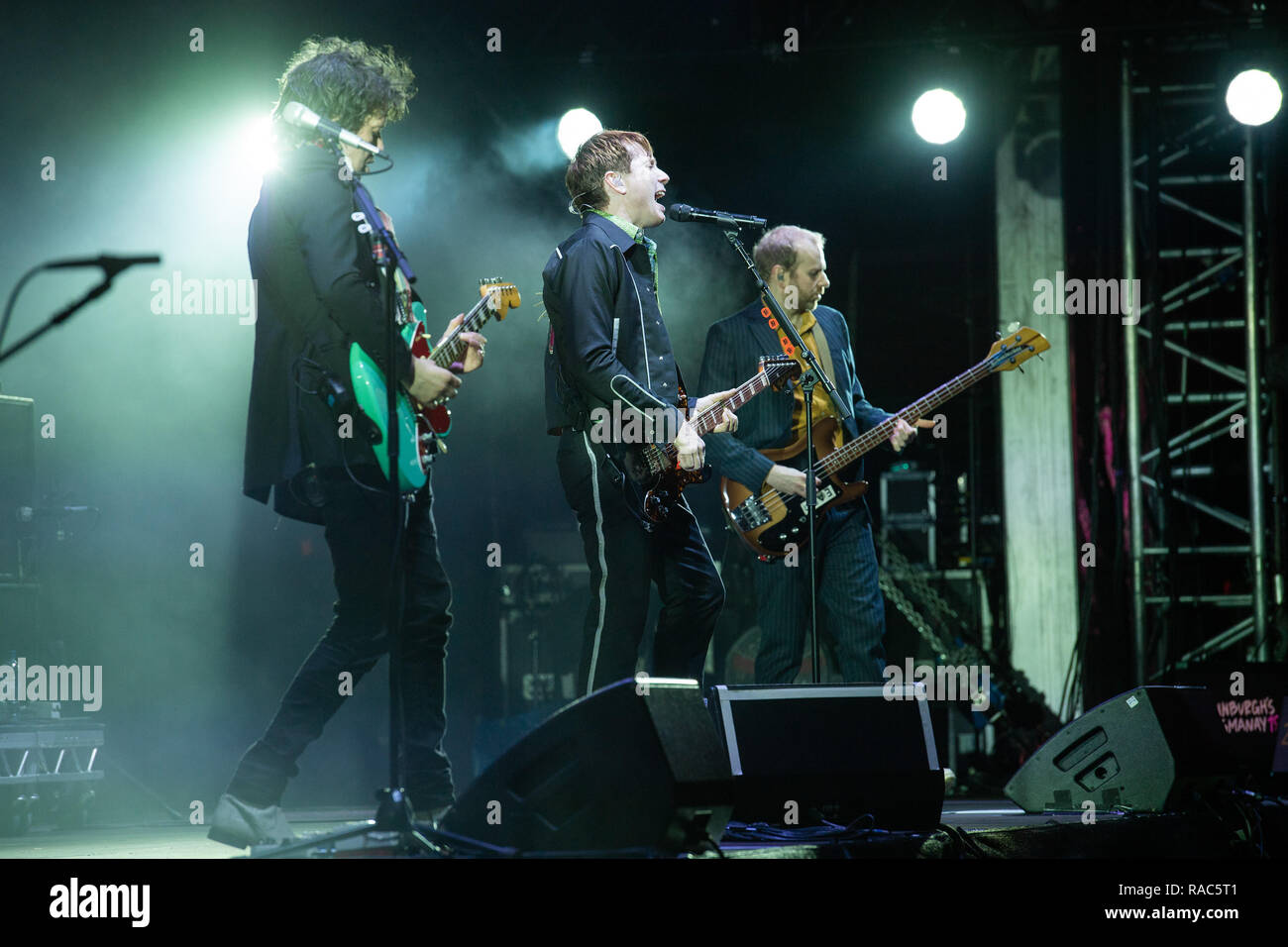 Lead singer franz ferdinand alex hi-res stock photography and images ...