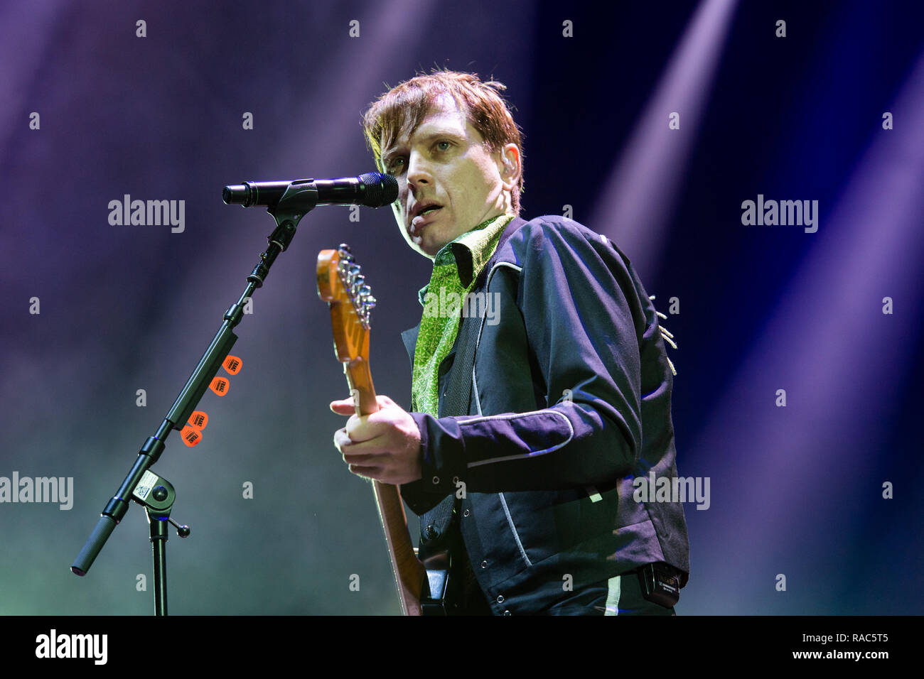 Lead singer franz ferdinand alex hi-res stock photography and images ...