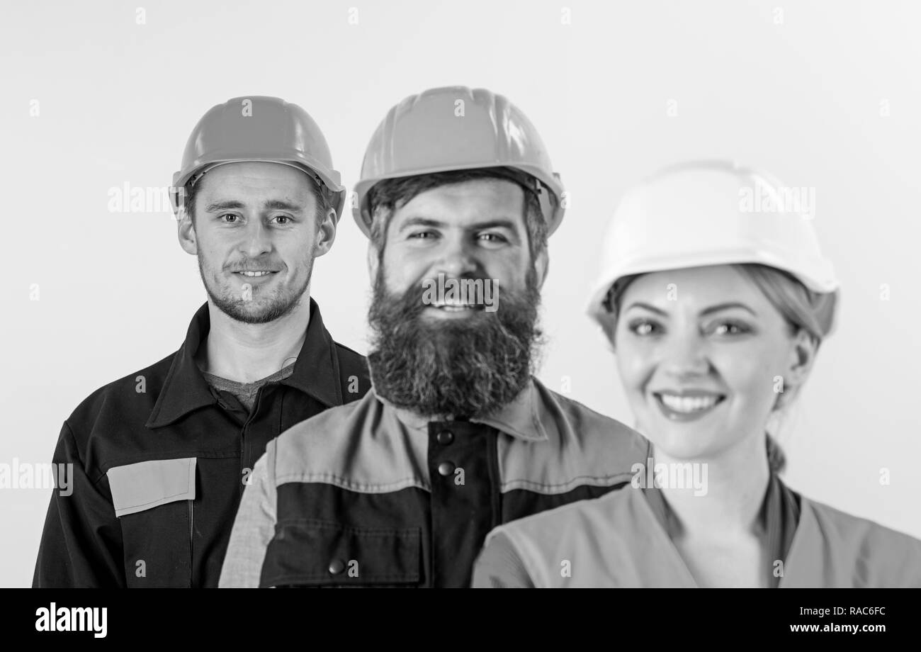 Team of architects working together Black and White Stock Photos ...