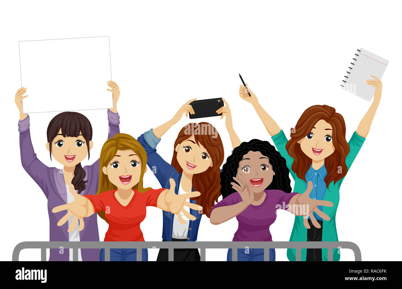 Fan clip art cartoon illustration hi-res stock photography and images ...