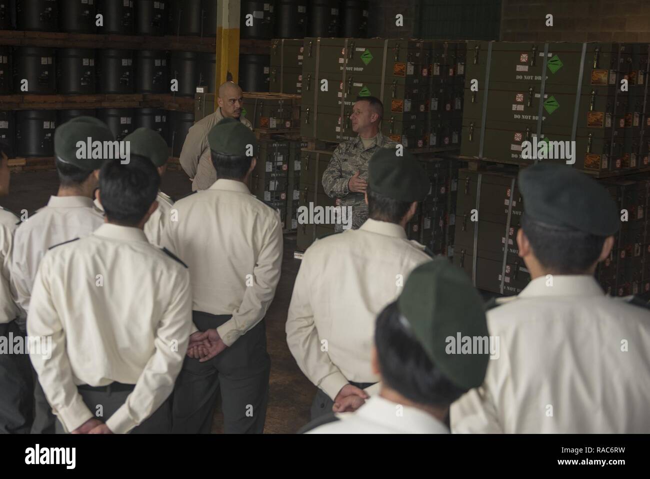 U.S. Air Force Master Sgt. Preston Sims, 18th Munitions Squadron ...