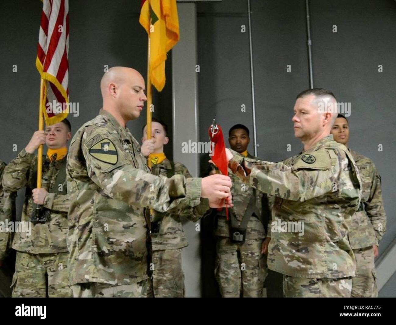 Maj. Eric M. Holtzapple, commander, 204th Engineering Detachment (En ...
