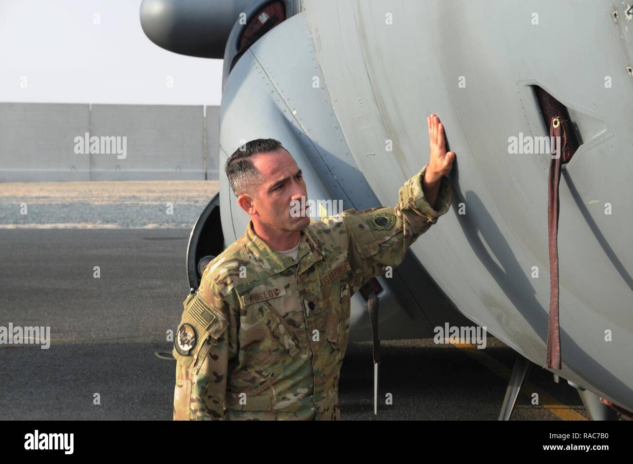 Lt. Col. Josh Koslov, 43rd Expeditionary Electronic Combat Squadron ...