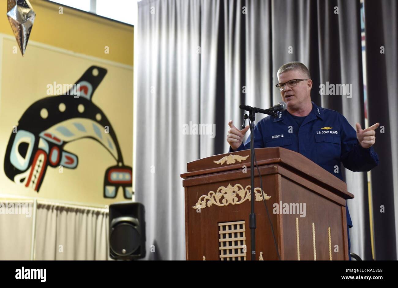 Vice Adm. Fred Midgette, Pacific Area Commander, Defense Force West ...