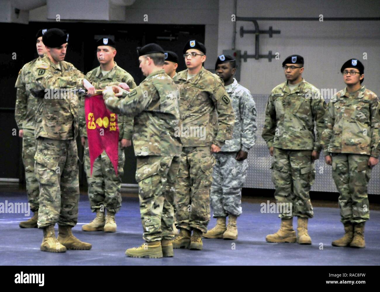 The leadership of the 63rd Ordnance Battalion's Headquarters and ...