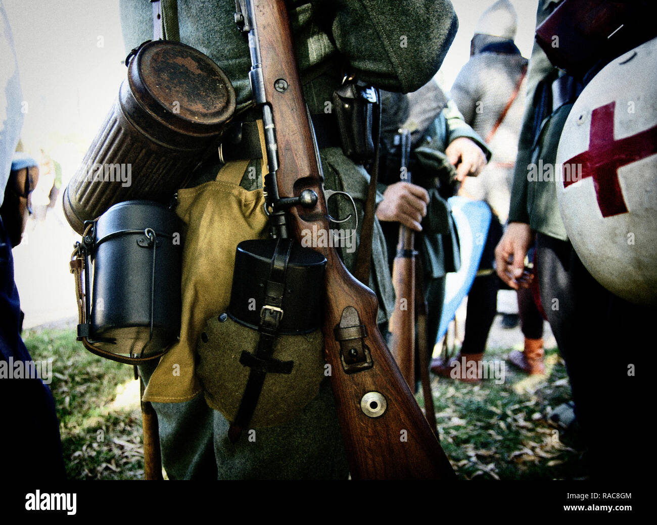 Historical rifle, replica of that used by Allied soldiers during World ...