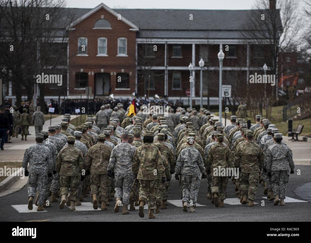 A group of approximately 500 U.S. Army Soldiers and cadets take on a ...