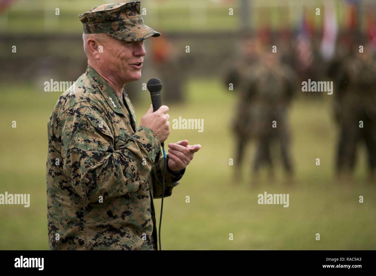 U.S. Marine Corps Lt. Gen. Lawrence D. Nicholson, commanding general ...