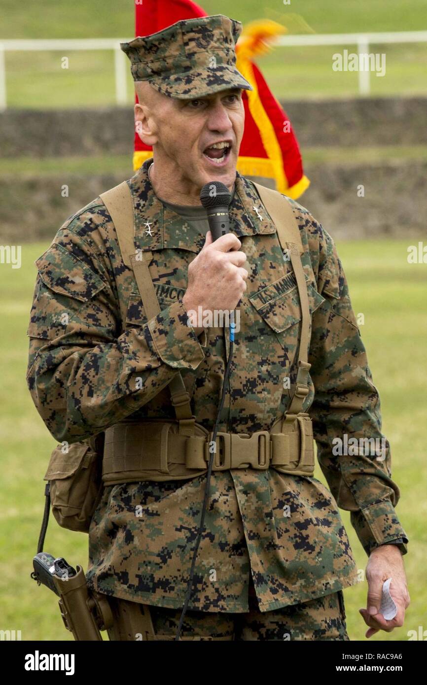 U.S. Marine Corps Maj. Gen. Richard L. Simcock II, outgoing 3rd Marine ...