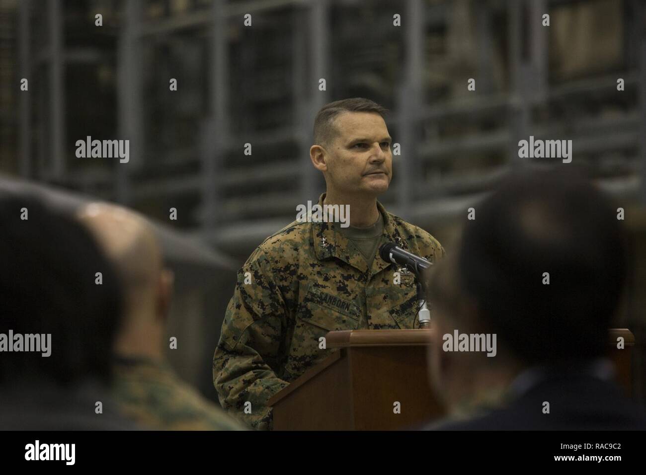 U.S. Marine Corps Maj. Gen. Russell A. Sanborn, commanding general of ...