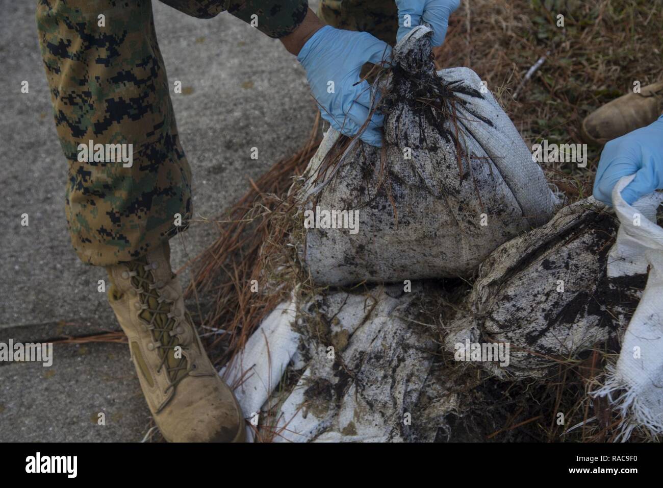 U.S. Marines with Headquarters and Support Battalion, Marine Corps ...
