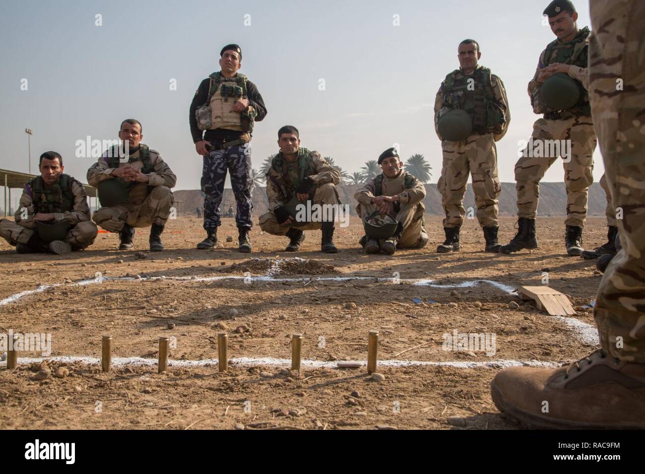 Iraqi security forces soldiers learn how to identify possible ambush ...