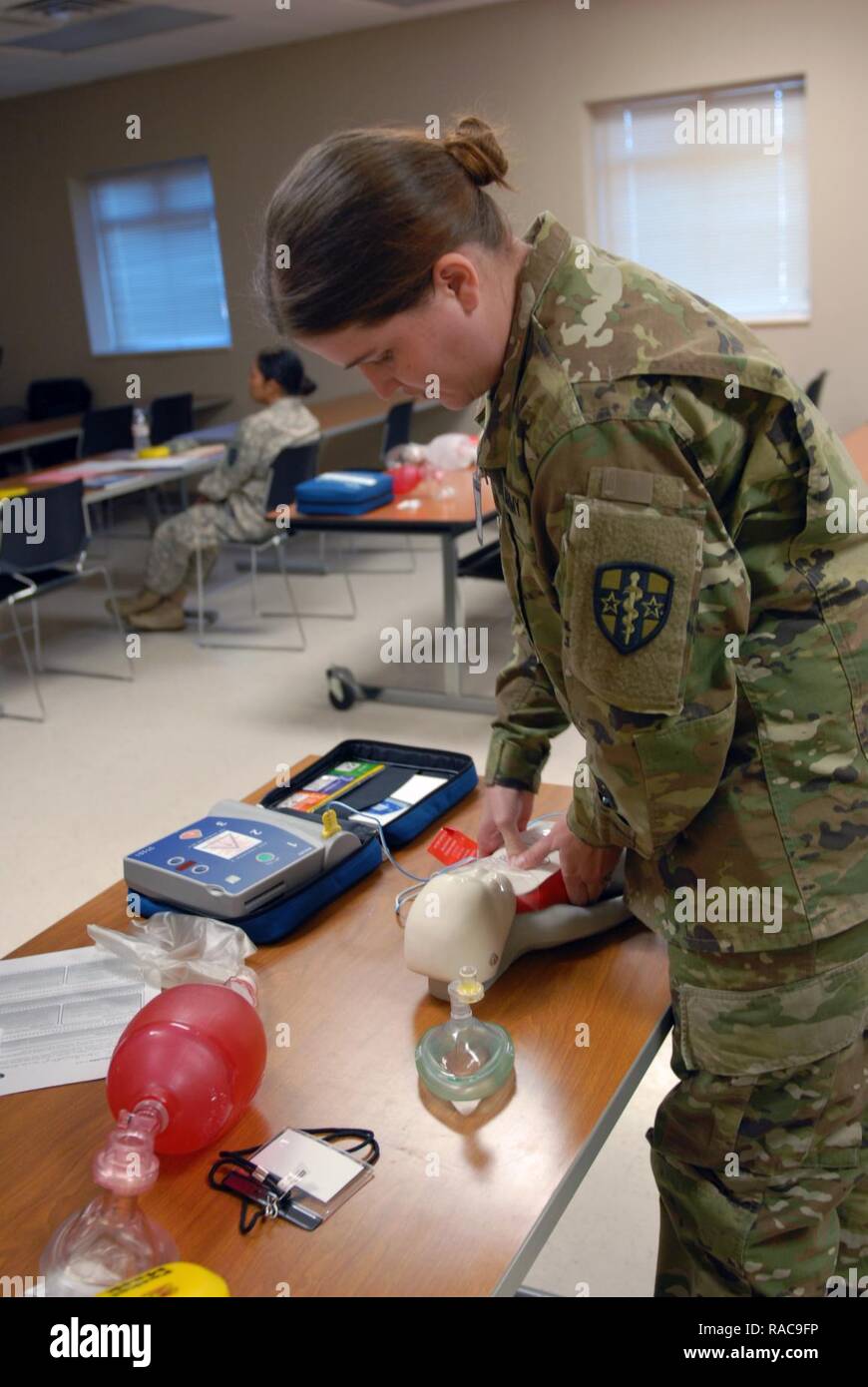 Spc. Cathryn Stratton, assigned to 7453rd Medical Backfill Bn ...