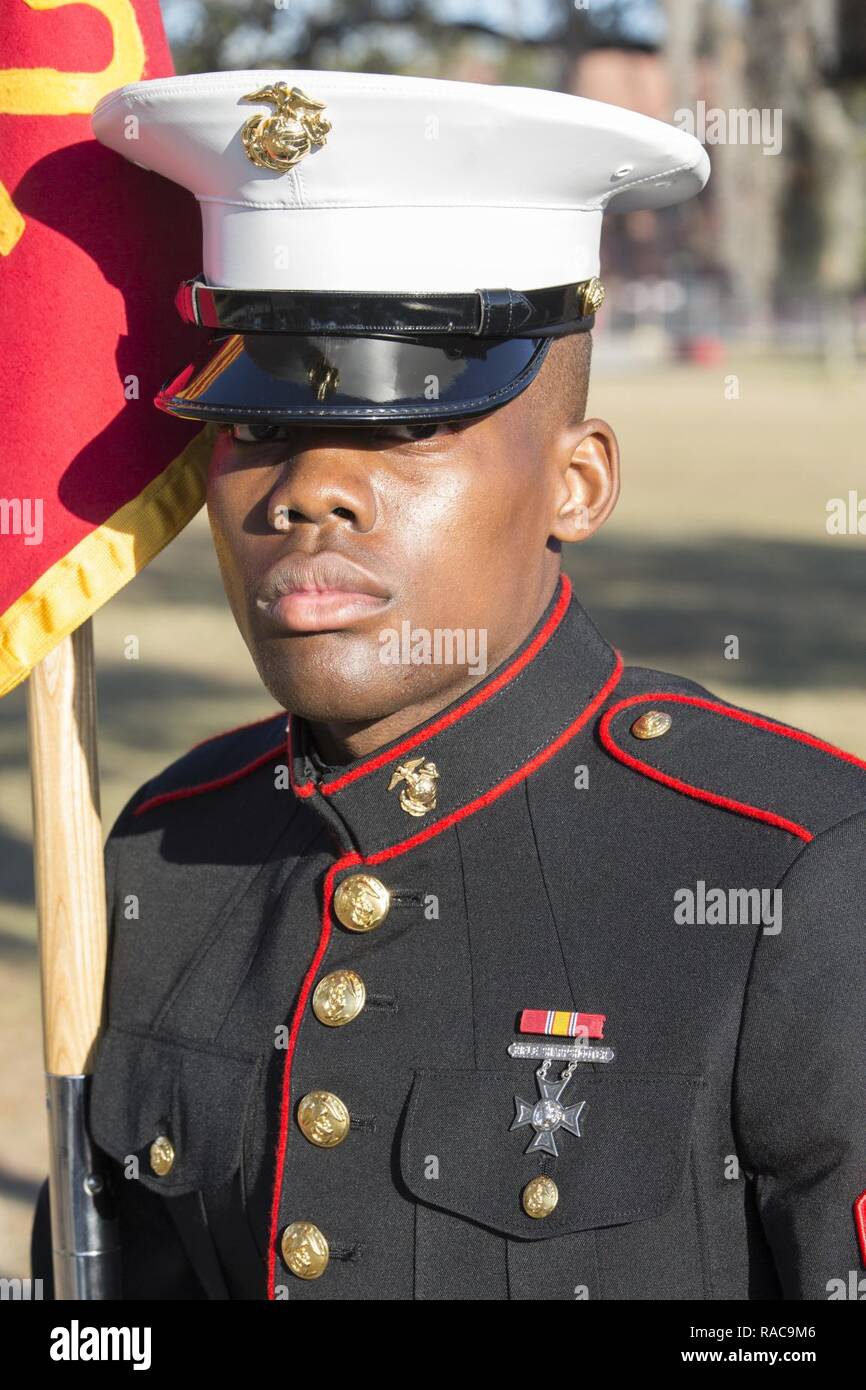 Pfc. Zhanir A. Ramirez, honor graduate for Platoon 3002, Kilo Company ...