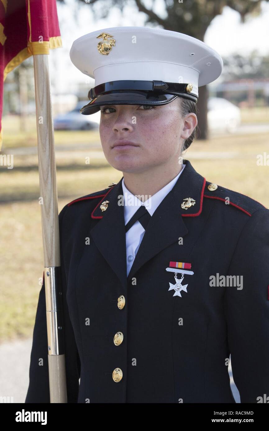 Pfc. Natalie D. Roe, honor graduate for Platoon 4002, Oscar Company ...