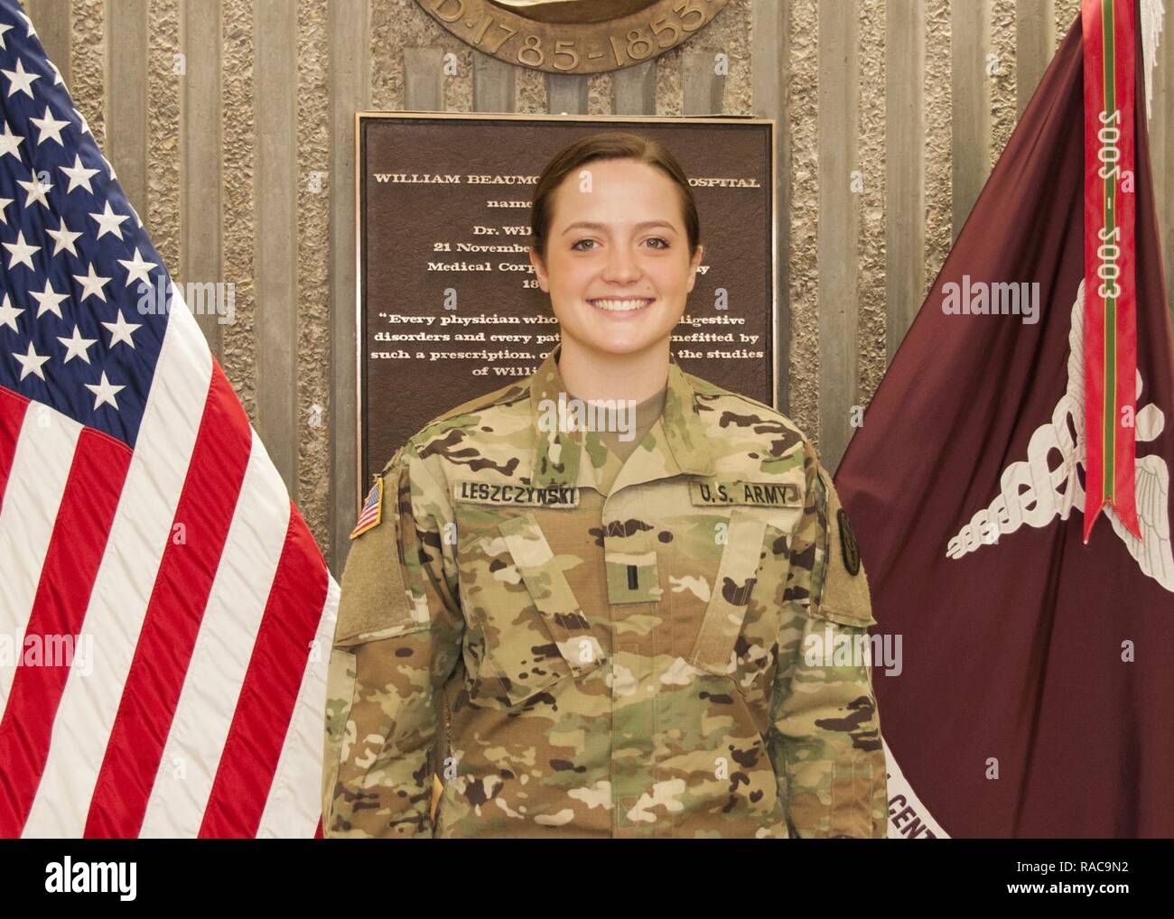 Augusta, Georgia native, 1st Lt. Emily Leszczynski, staff nurse ...
