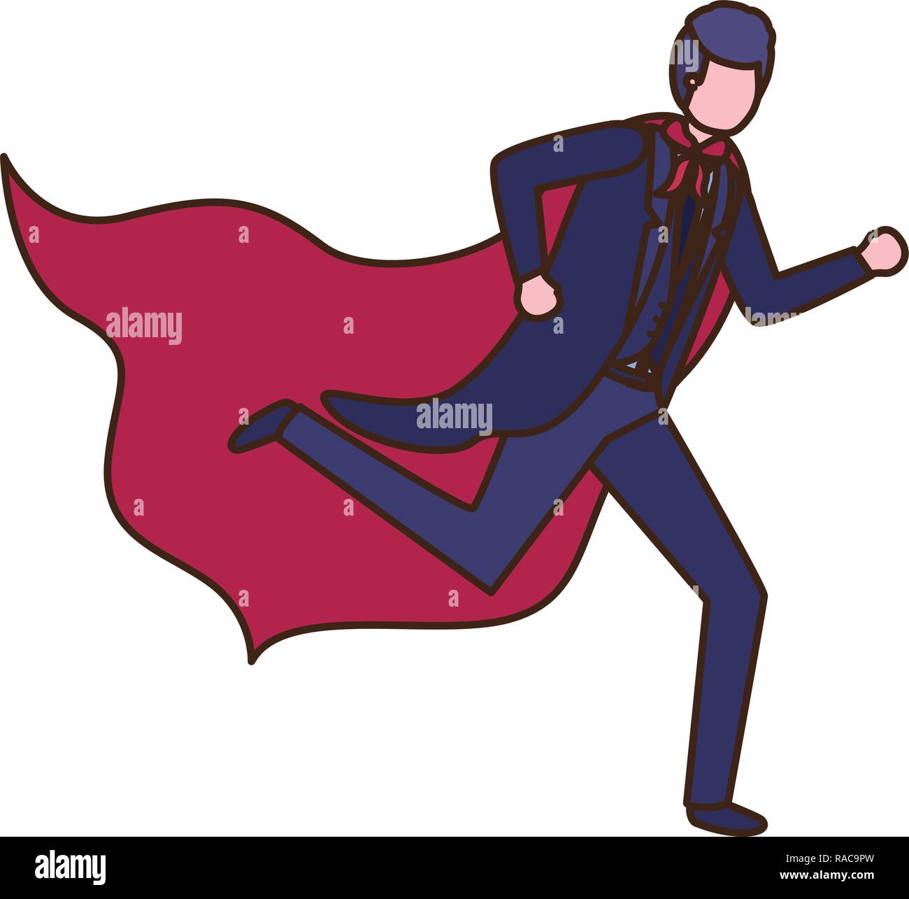 Businessman hero cape avatar hi-res stock photography and images - Alamy