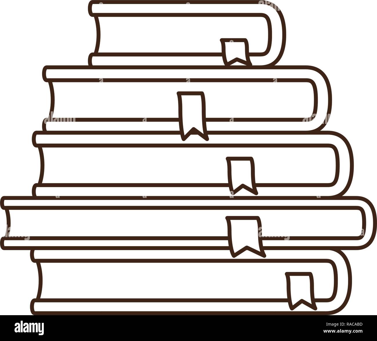 stack of books isolated icon Stock Vector Image & Art - Alamy