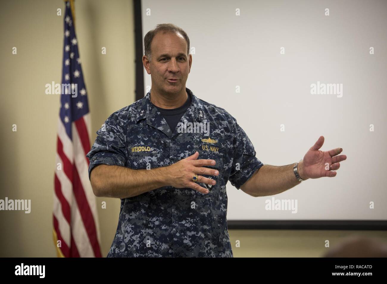 MARINE CORPS BASE HAWAII – Rear Adm. John Weigold, the reserve deputy ...