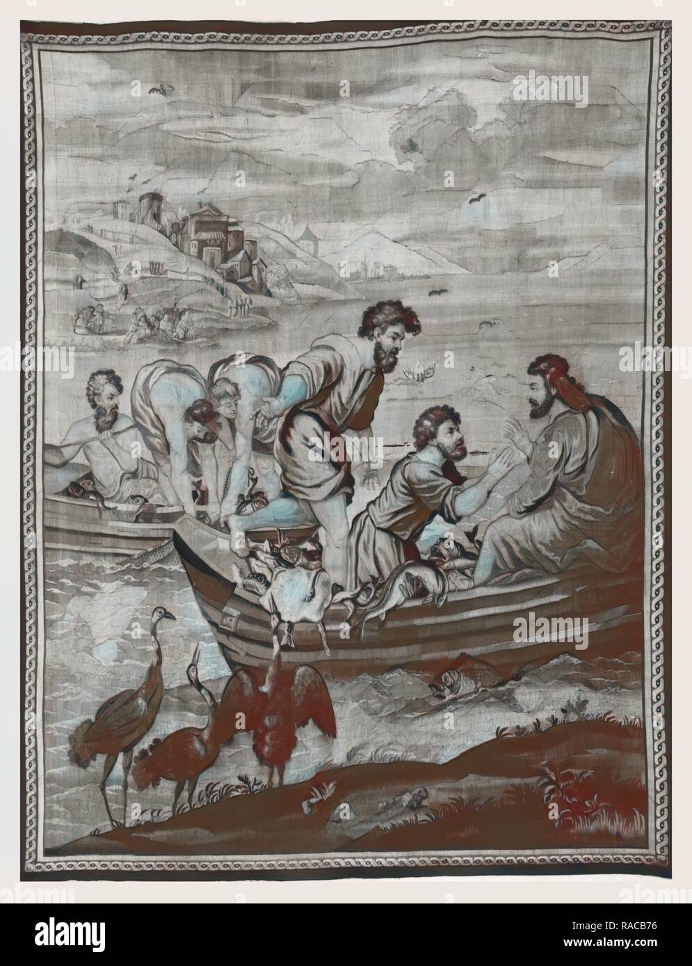 Miraculous draft of fishes (before Resurrection) on Lake of Gennesaret ...