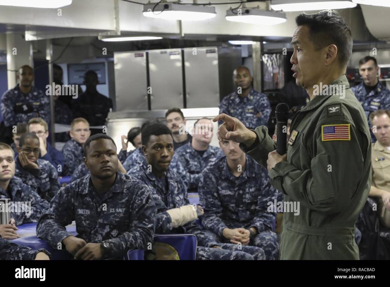 NEWPORT NEWS, Va. (Jan. 13, 2016) Capt. Ronald Ravelo, the commanding ...