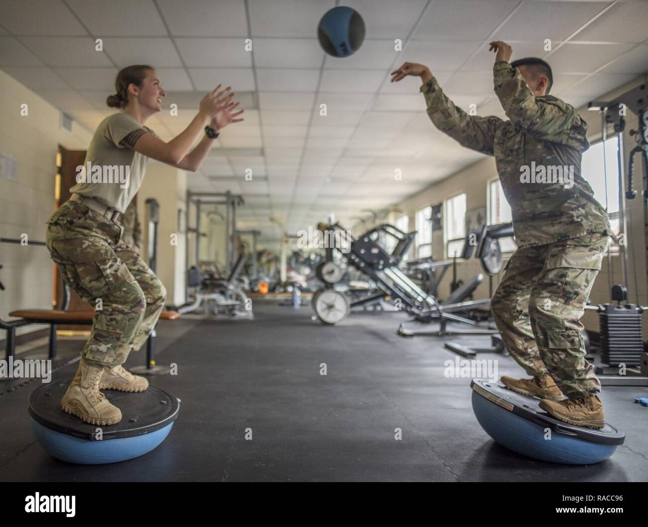 U.S. Army Reserve specialists Elizabeth Munday from Douglasville, Ga ...