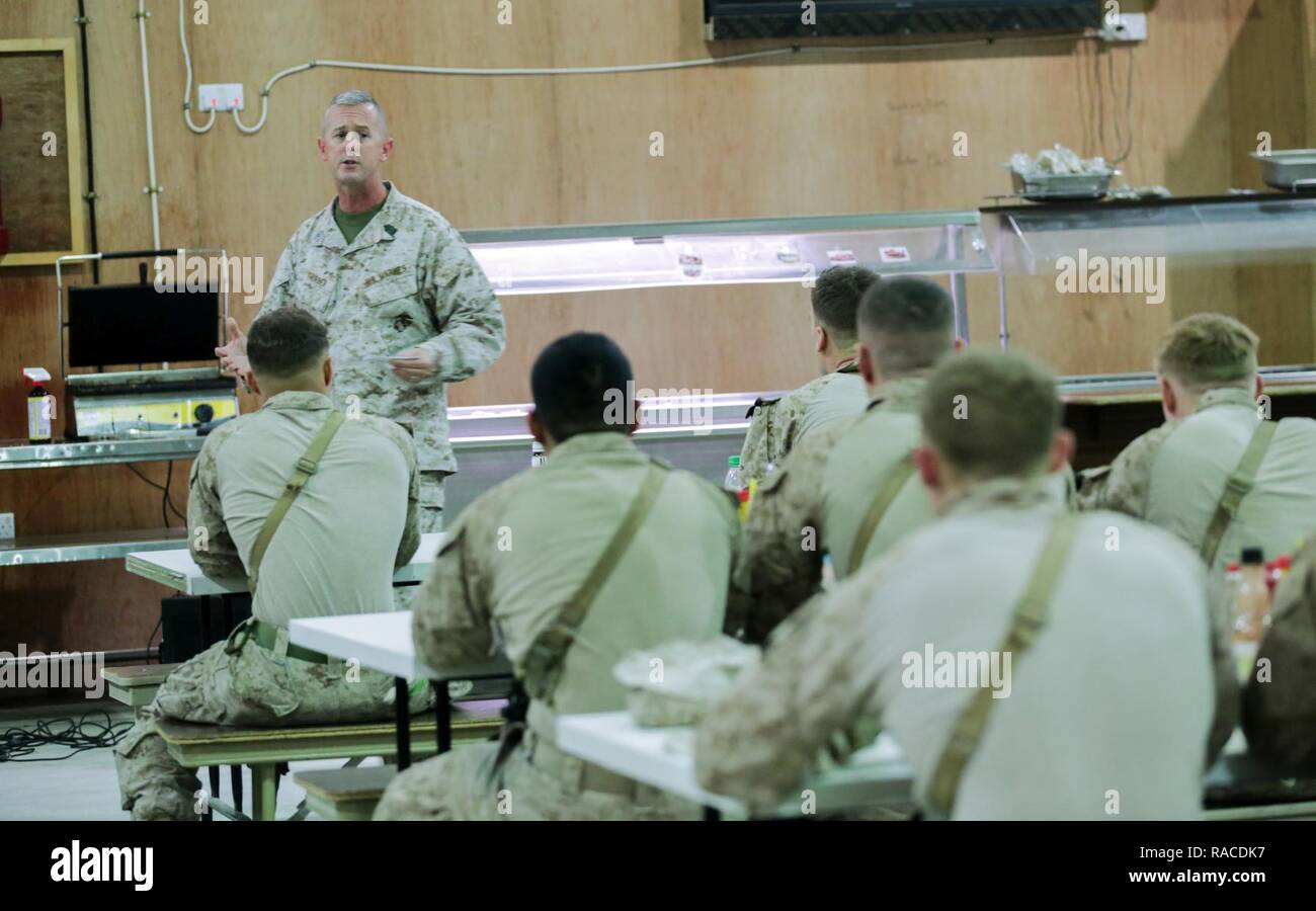 U.S. Marine Corps Sgt. Maj. William T. Thurber, assigned to the U.S ...