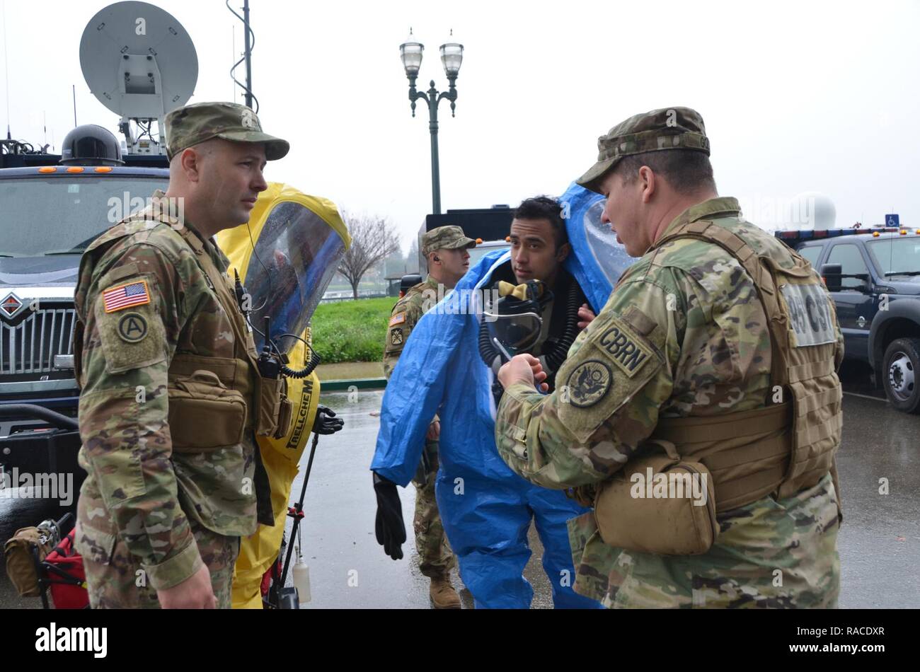 Sgt. Damian Rubio of the California National Guard 95th Civil Suppot ...