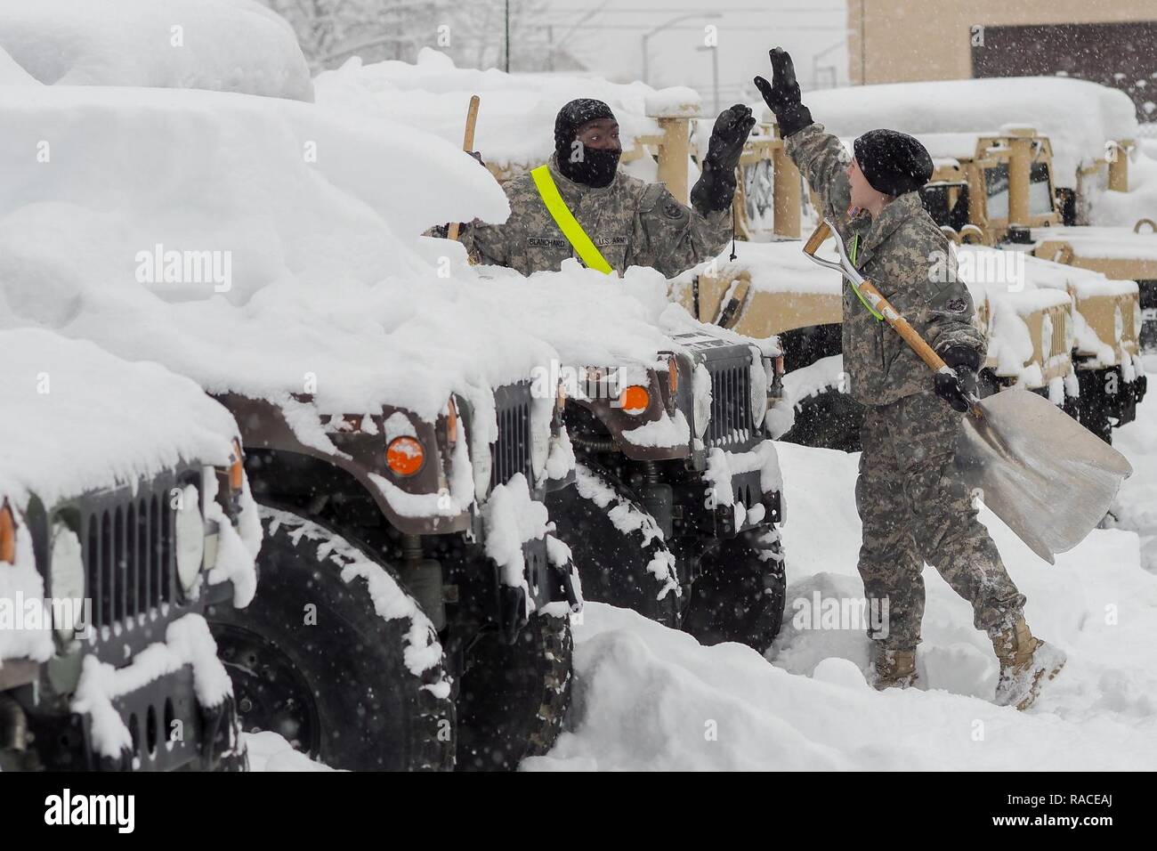 Army Specialists David Blanchard, a native of Starkville, Miss., left ...
