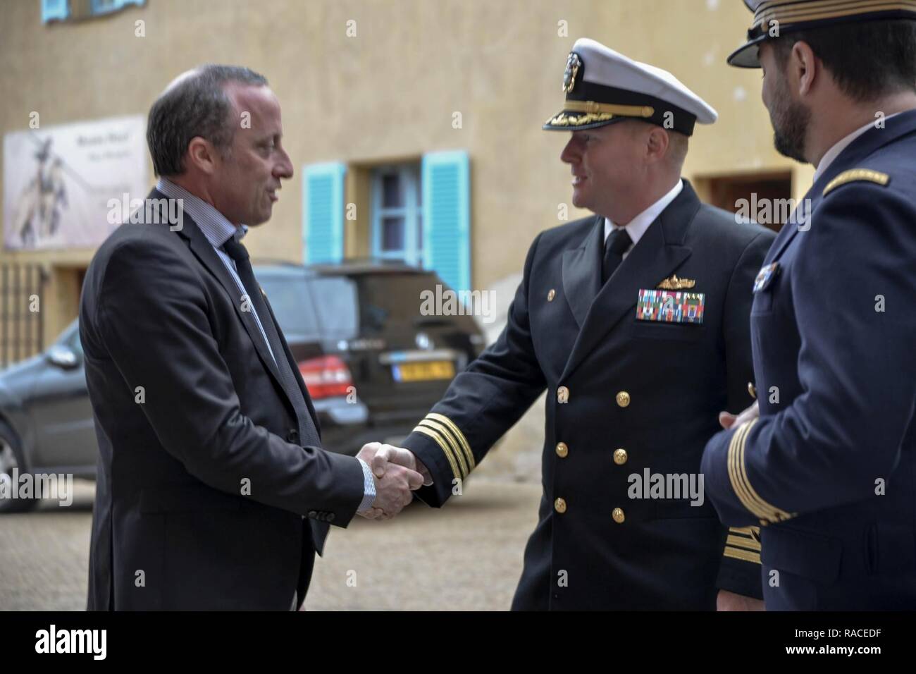VILLEFRANCHE SUR MER, FRANCE (Jan. 19, 2017) – Cmdr. Peter Halvorsen ...