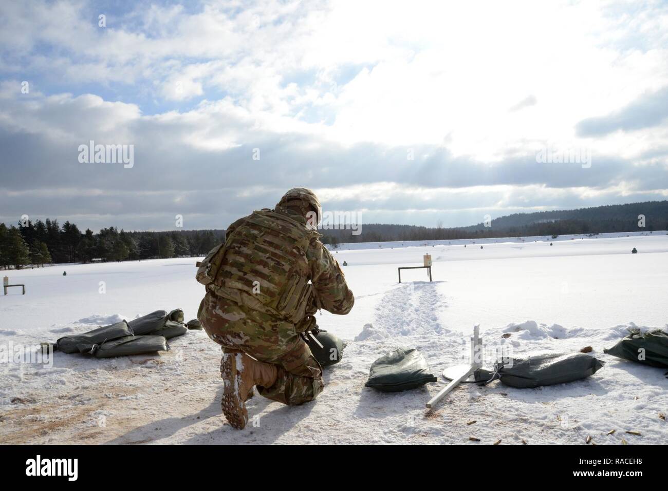 U.S. Soldiers, assigned to 18th Military Police Brigade, conduct a ...