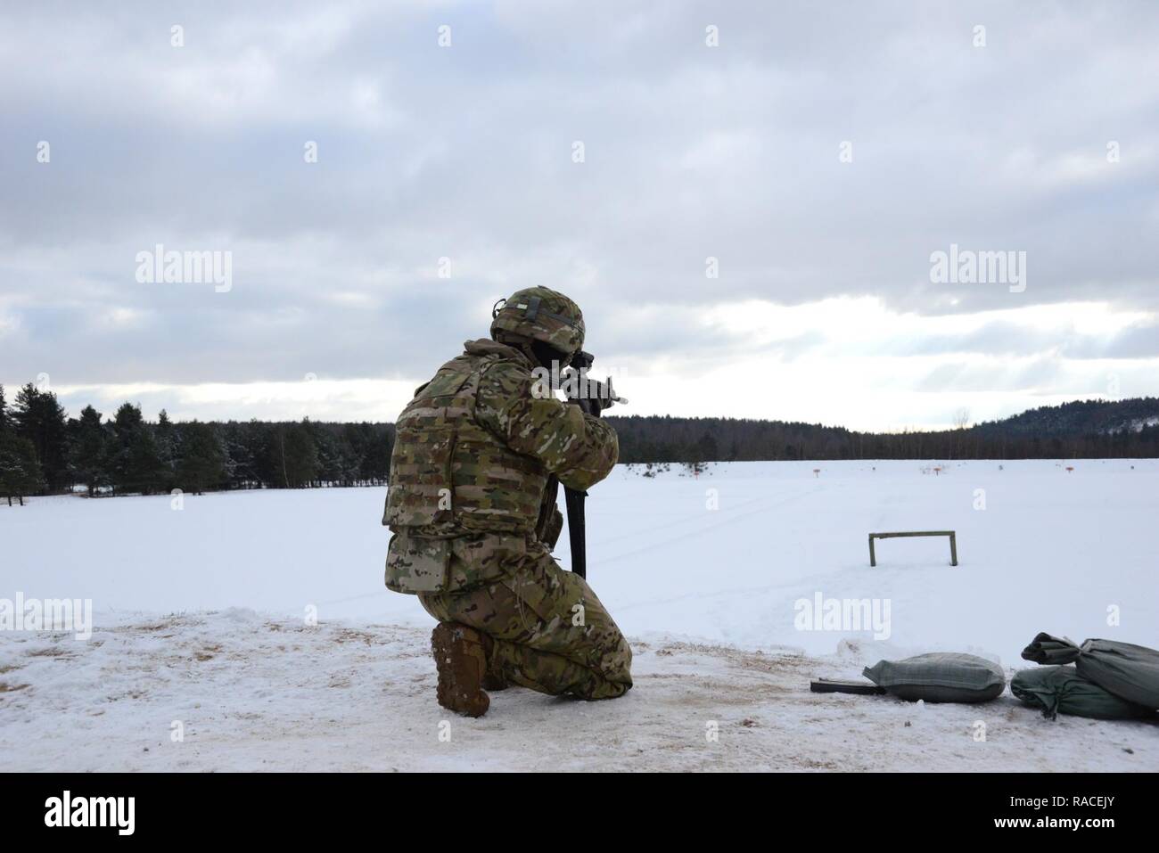 U.S. Soldiers, assigned to 18th Military Police Brigade, conduct a ...