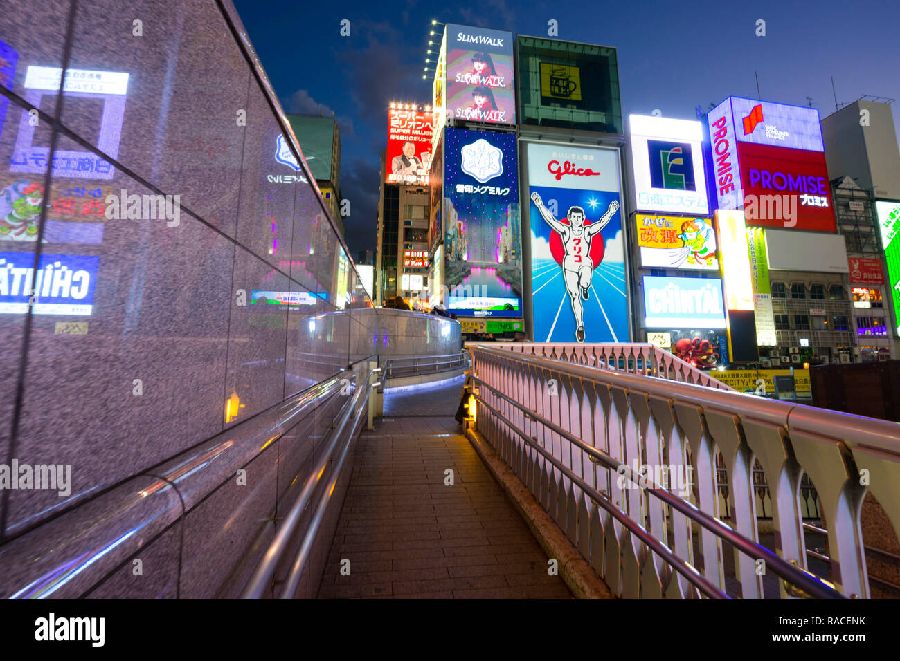 Dotonbori in osaka glico man hi-res stock photography and images - Alamy