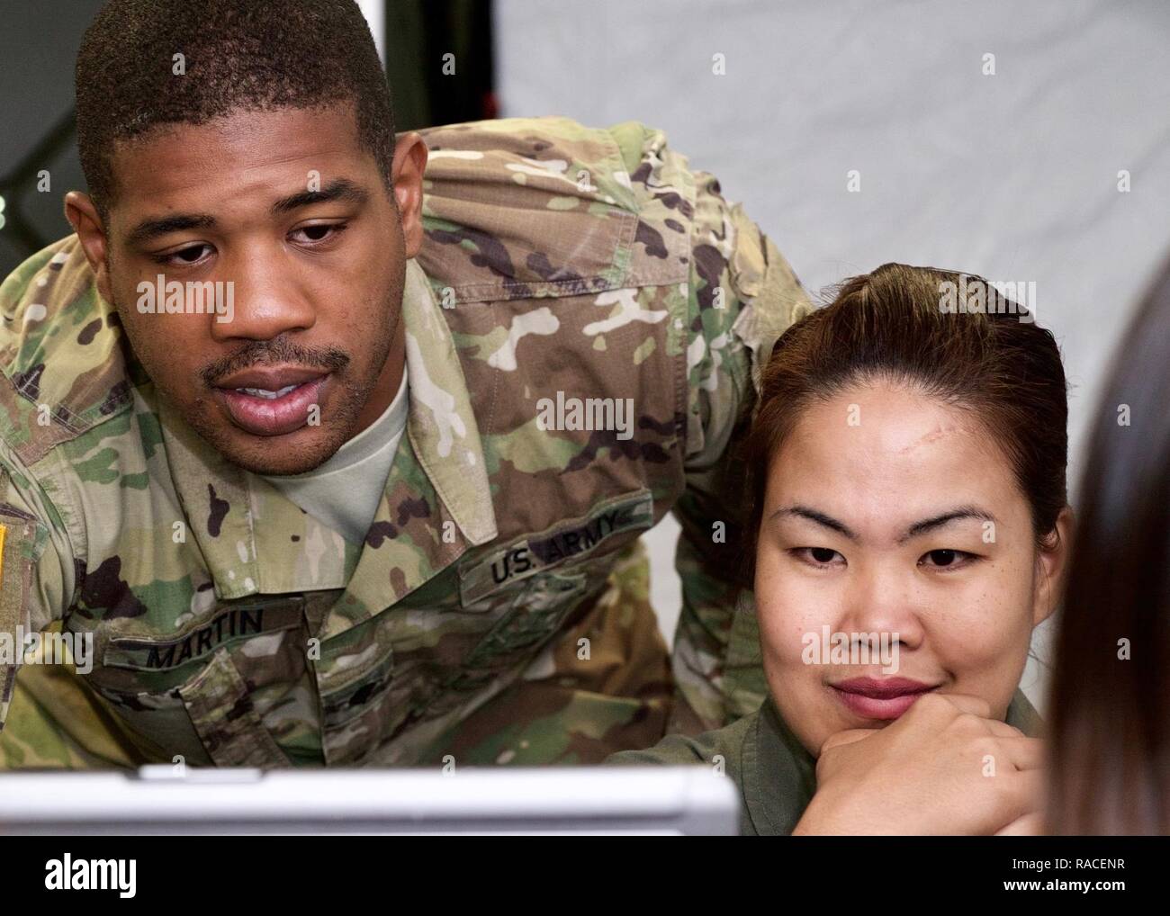 U.S. Army Spc. Antonio Martin, a geospatial engineer, and Philippines ...
