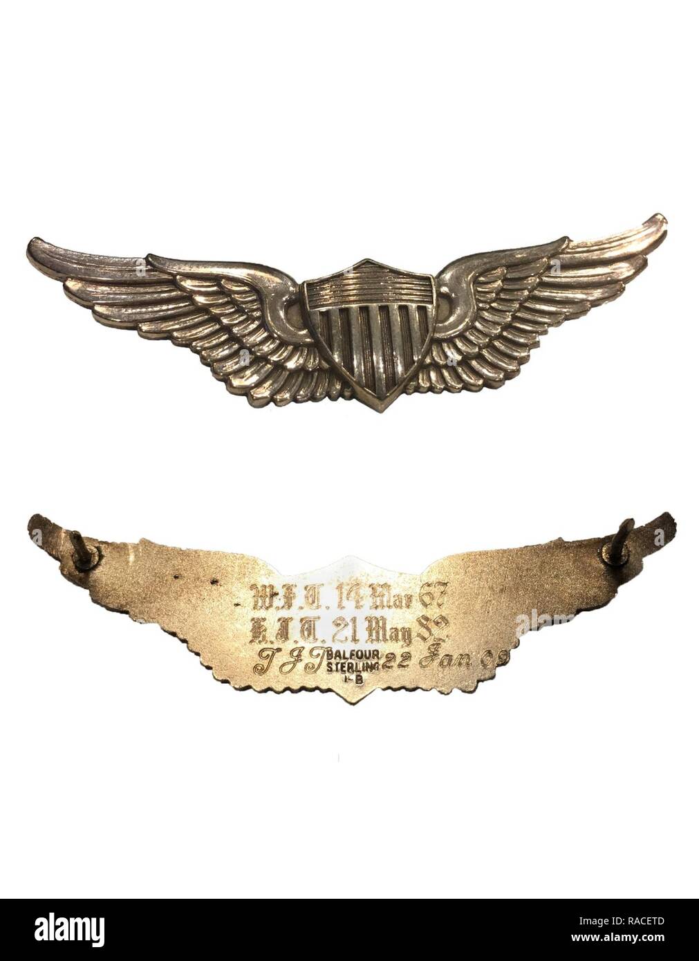 These wings were pinned to all three generations of the North Carolina ...