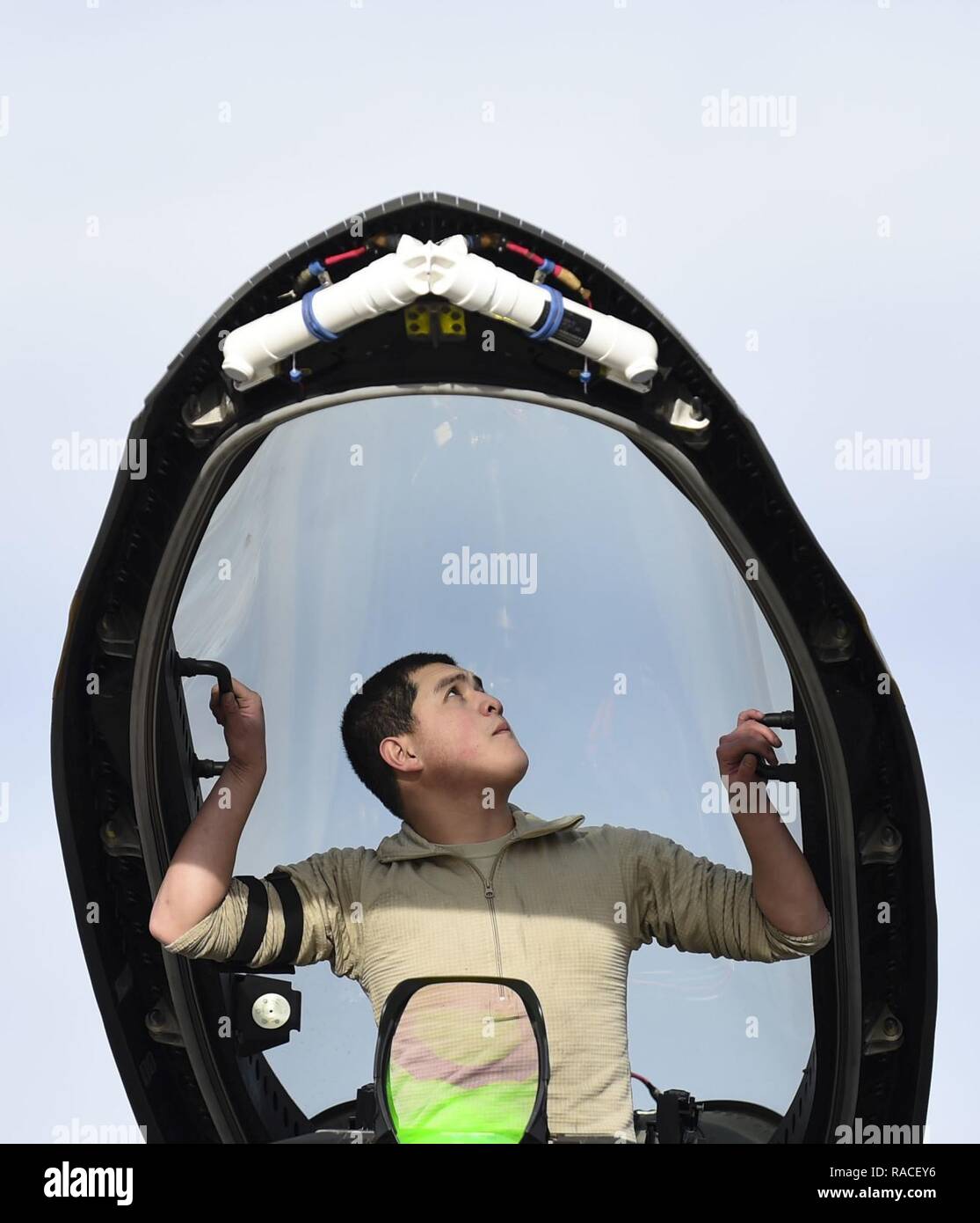 U.S. Air Force Airman 1st Class Joshua Aujero, 27th Aircraft ...